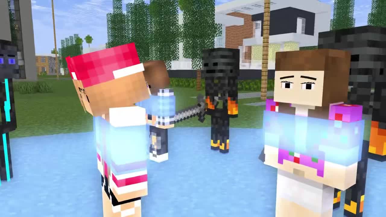 MC动画:怪物学校《战争号角》,凋零骷髅与人类世界的战争!