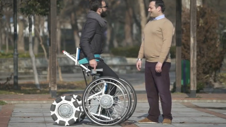 最智能的电动轮椅,能像正常人一样"站"起来,上下阶梯都很轻松