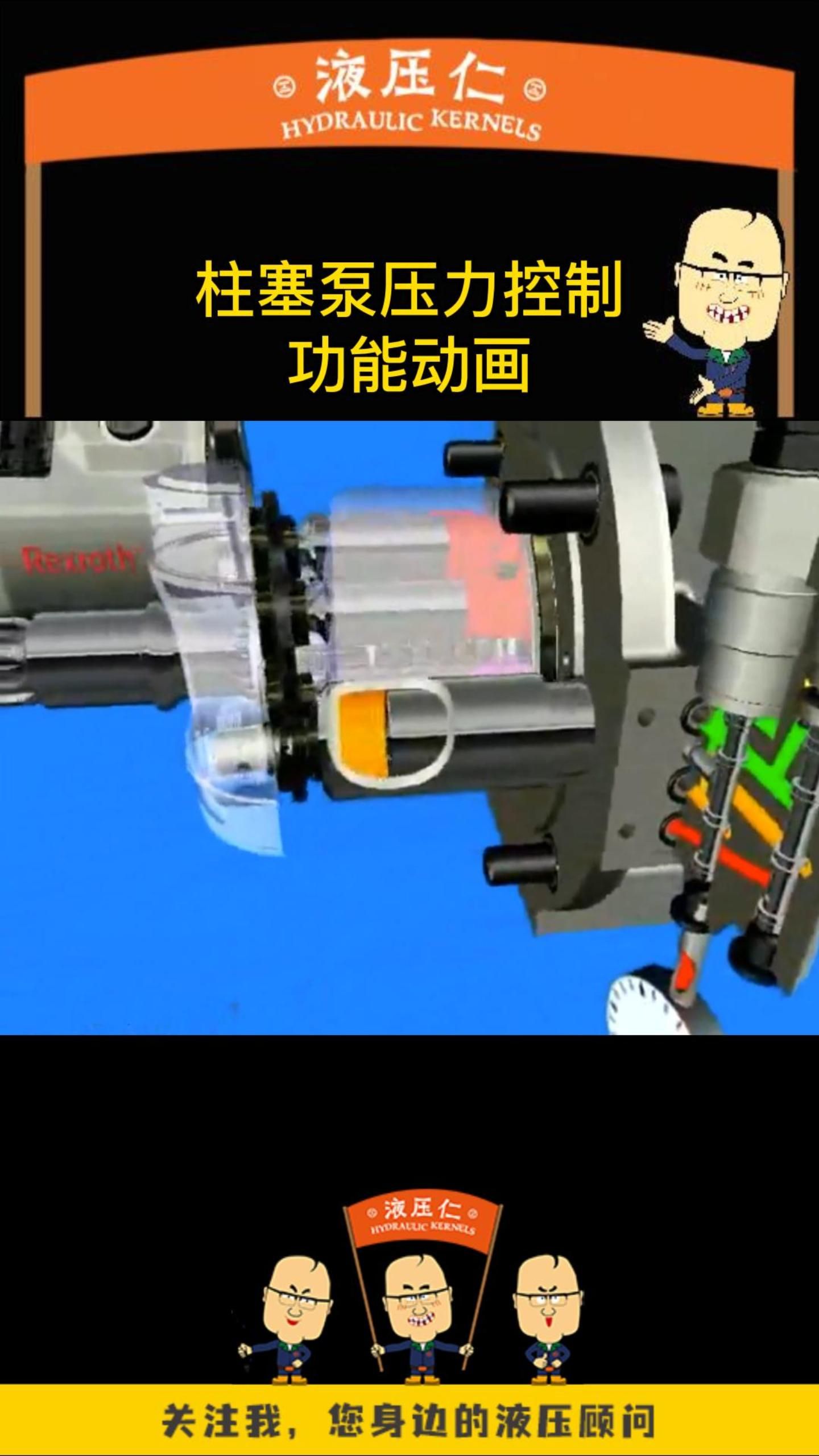 柱塞泵压力控制功能动画