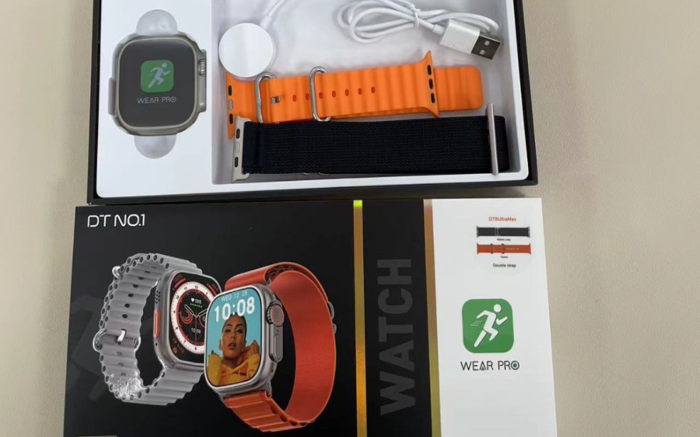 Dt8 Ultra max,双表带,高山回环+海洋表带!Dt No.1的,华强北智能手表
