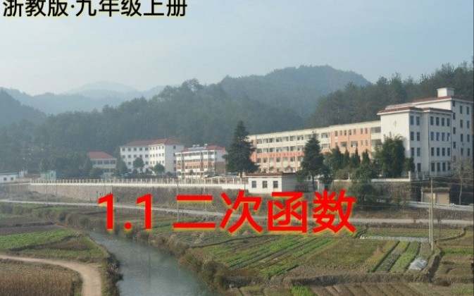 九年级上册数学1.1二次函数