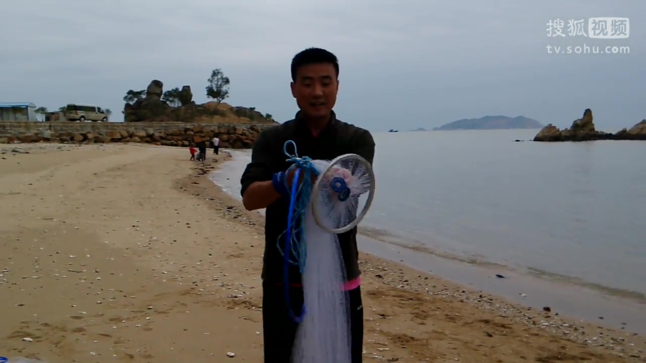 300大海铝环教学手抛网 撒网 渔网抓鱼