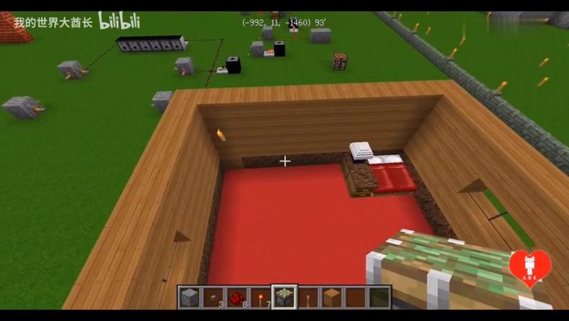 我的世界:「红石04」活塞密道暗门原来这么简单!
