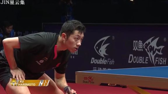 2019年乒联总决赛 男单1_4决赛 许昕 vs 张本智和 高清英文解说