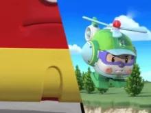 变形警车珀利汽车宝贝们千万不要相信陌生人的话儿童动画片