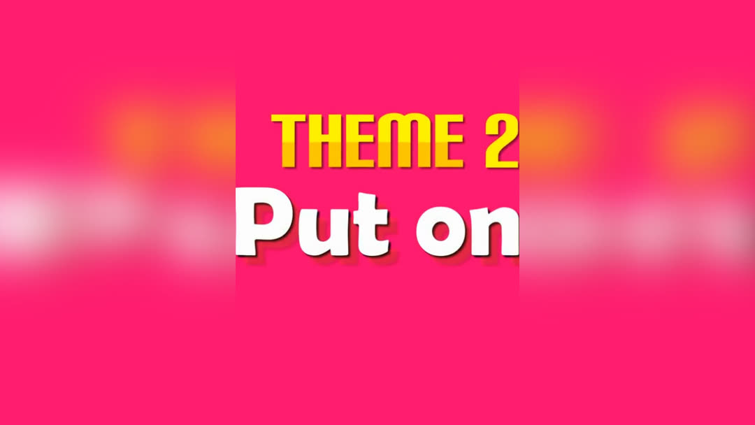 早教英语主题对话22:Put on