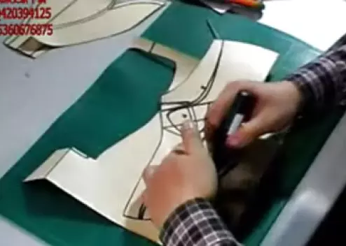 设计鞋样设计教程男鞋开包头式经典结构设计案例一