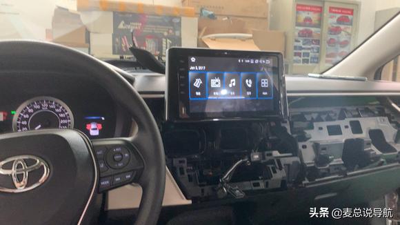 丰田卡罗拉2020原车风格导航装车中