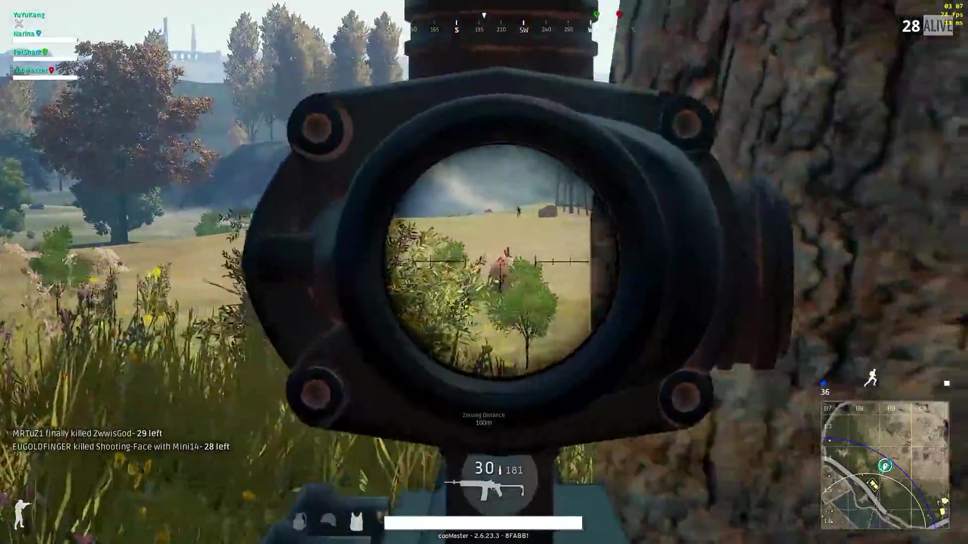 【绝地求生】2倍镜测距技巧和8倍镜测距技巧,感谢苦大师高手都不...