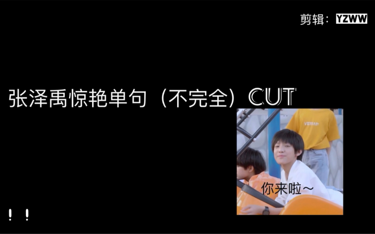 【张泽禹】《惊艳单句2018-2021(不完全)cut》