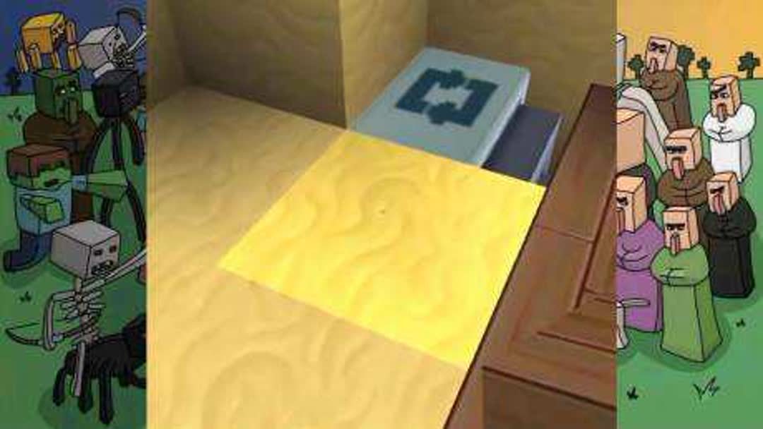 迷你世界:沙漠的隐藏门,熊孩子都找不到