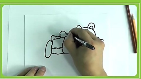 非常可爱的小熊简笔画 少儿简笔画基础大全