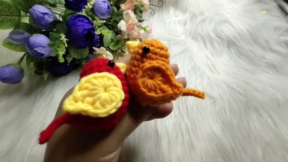 钩针编织 勾一个小鸟萌萌哒 附带教程上