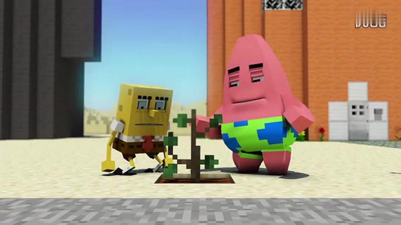 海绵宝宝在我的世界动画片