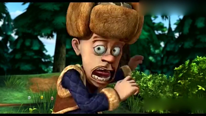 熊出没动画:熊大熊二拿木棒找光头强,光头强有礼物要送熊兄弟