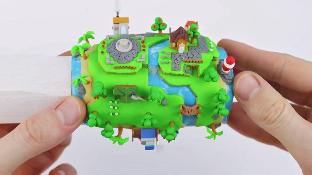 粘土模型DIY,迷你城市模型的制作方法!