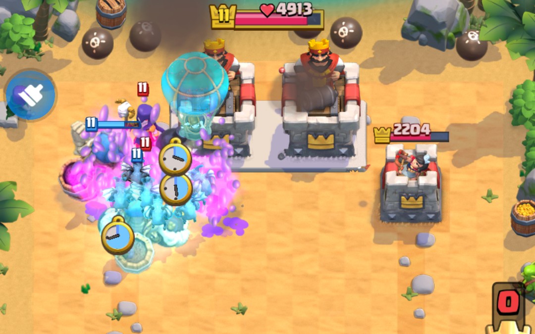 【皇室战争】世界核平●自制卡组双人模式核弹流