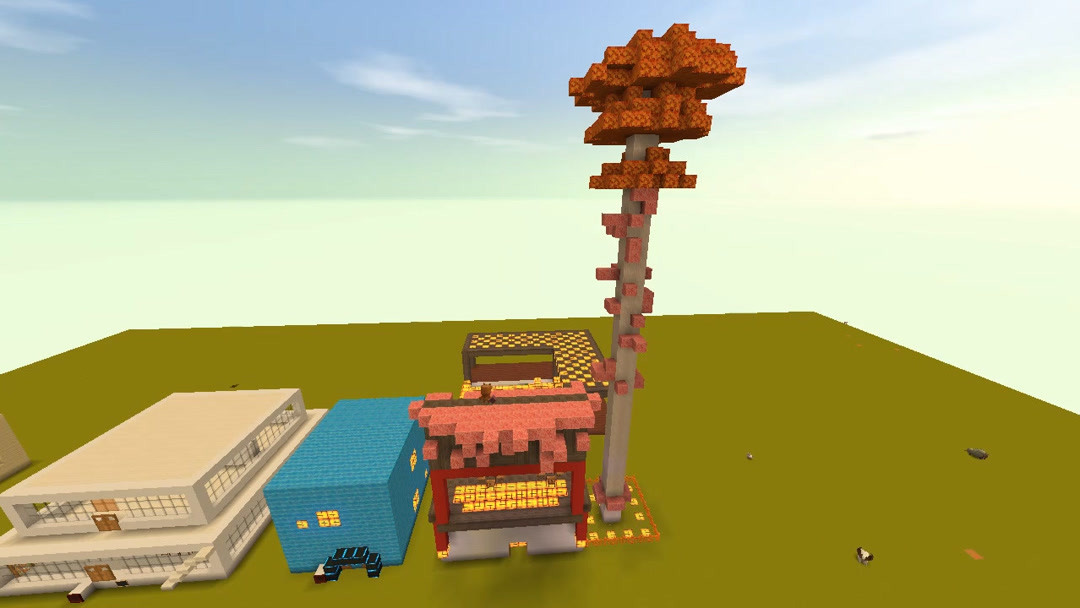 迷你世界:别墅建造大赛,粉丝建造了一个龙头别墅