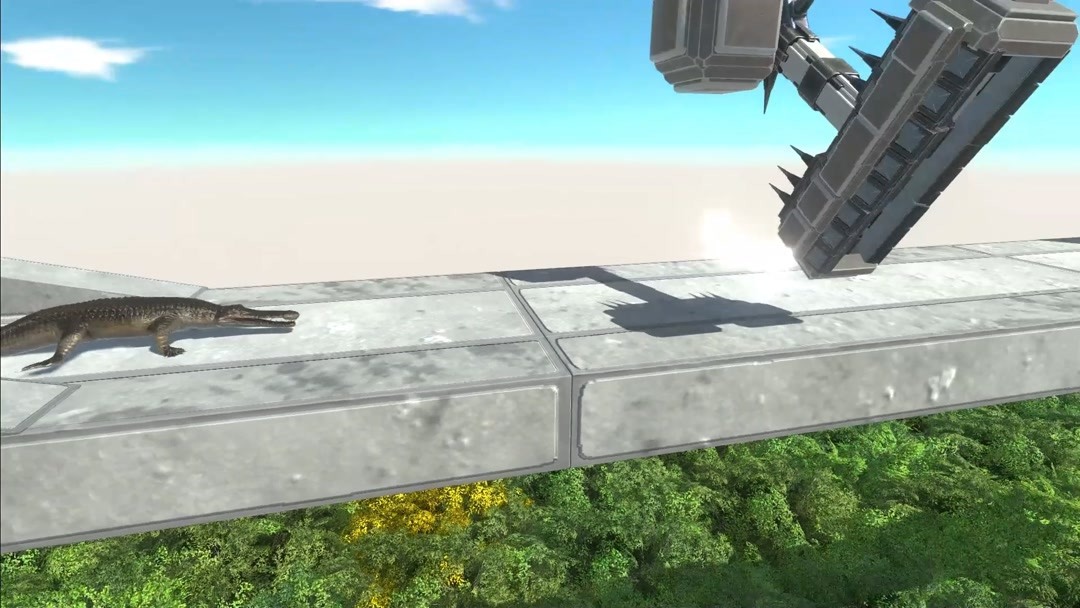 动物战争模拟器:动物闯关赛,面对大摆锤,动物们能否顺利通过呢