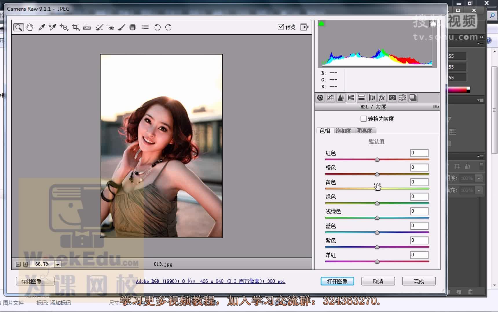 PS修图教程Camera raw调色PS影楼后期制作教程PS调色教程