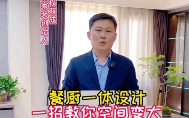 餐厨一体设计 一招教你空间变大