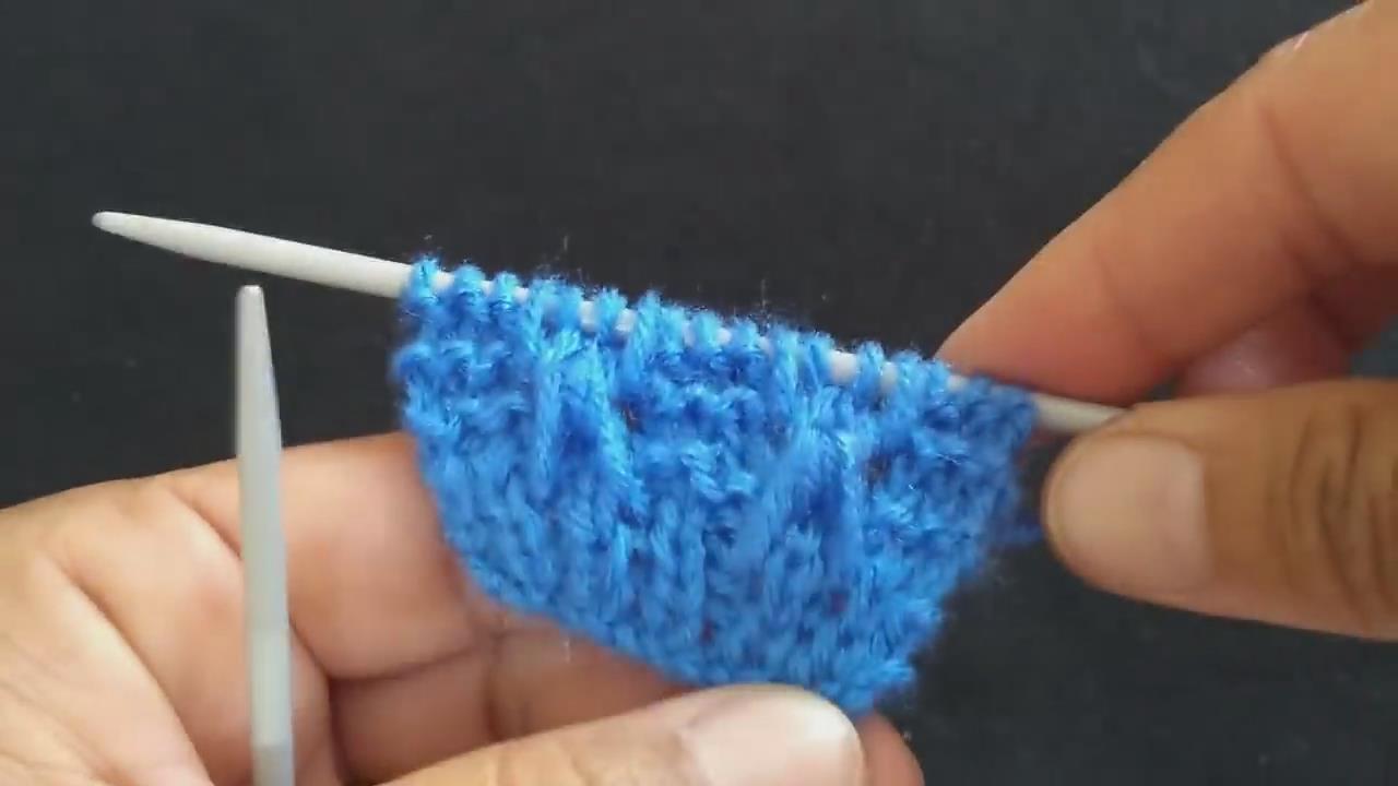 毛线编织新手篇,简单毛衫花纹的编织方法!