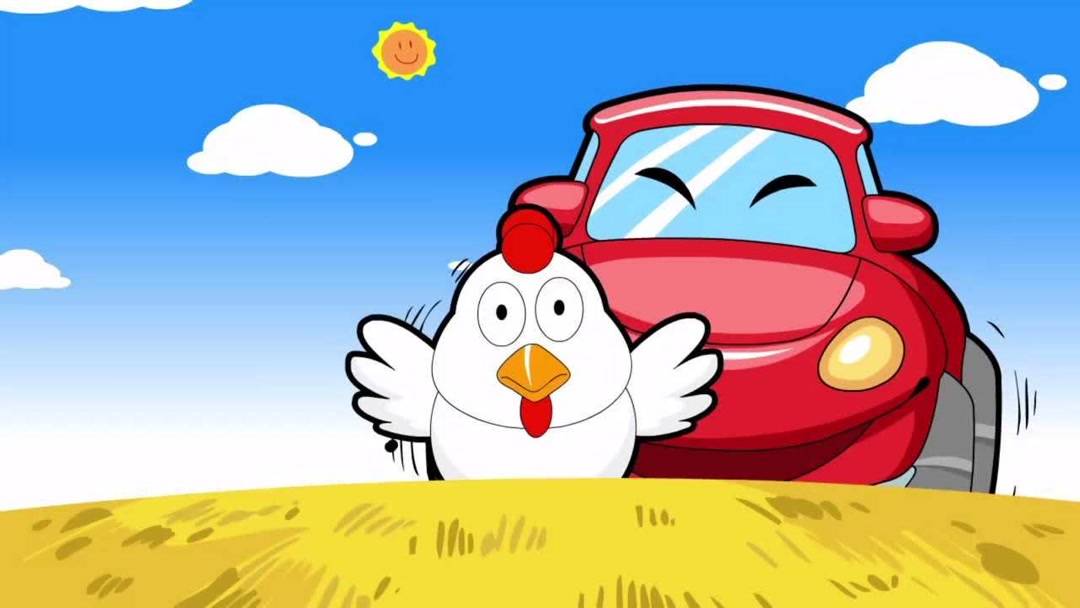 汽车总动员:小汽车逗弄鸡蛋!母鸡围攻他!吓得小汽车掉到泥塘!