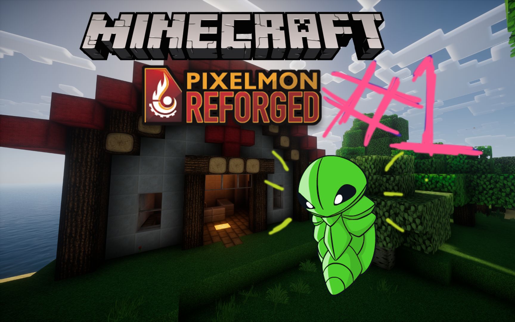 [豪猪实况]MC我的世界 精灵宝可梦 mod reforged版 生存实况#1刚出...