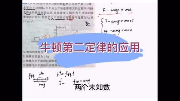 每天一道题,牛顿第二定律的应用-图像(三)