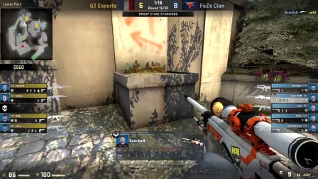 CSGO大神视角-瓜皇Guardian Overpass狙击技巧