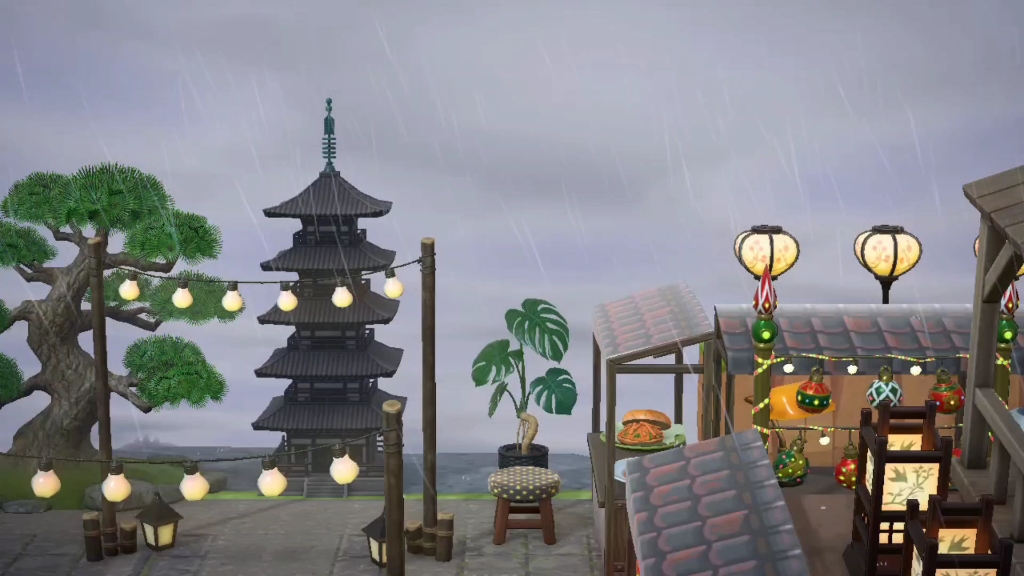 【动物森友会岛建日常】喜欢动森的雨天