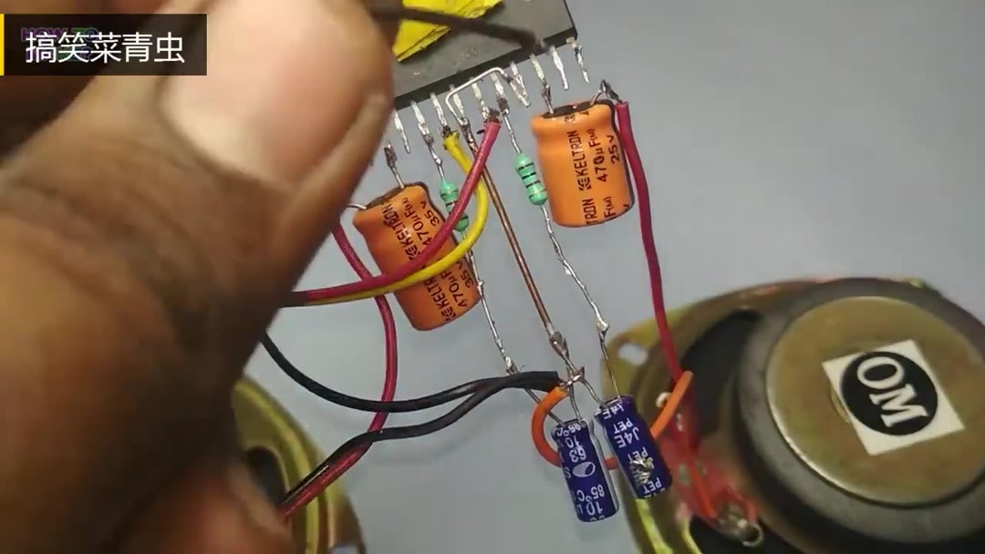 TA6283集成电路制作小型简易功放,电池供电,这声音可以听