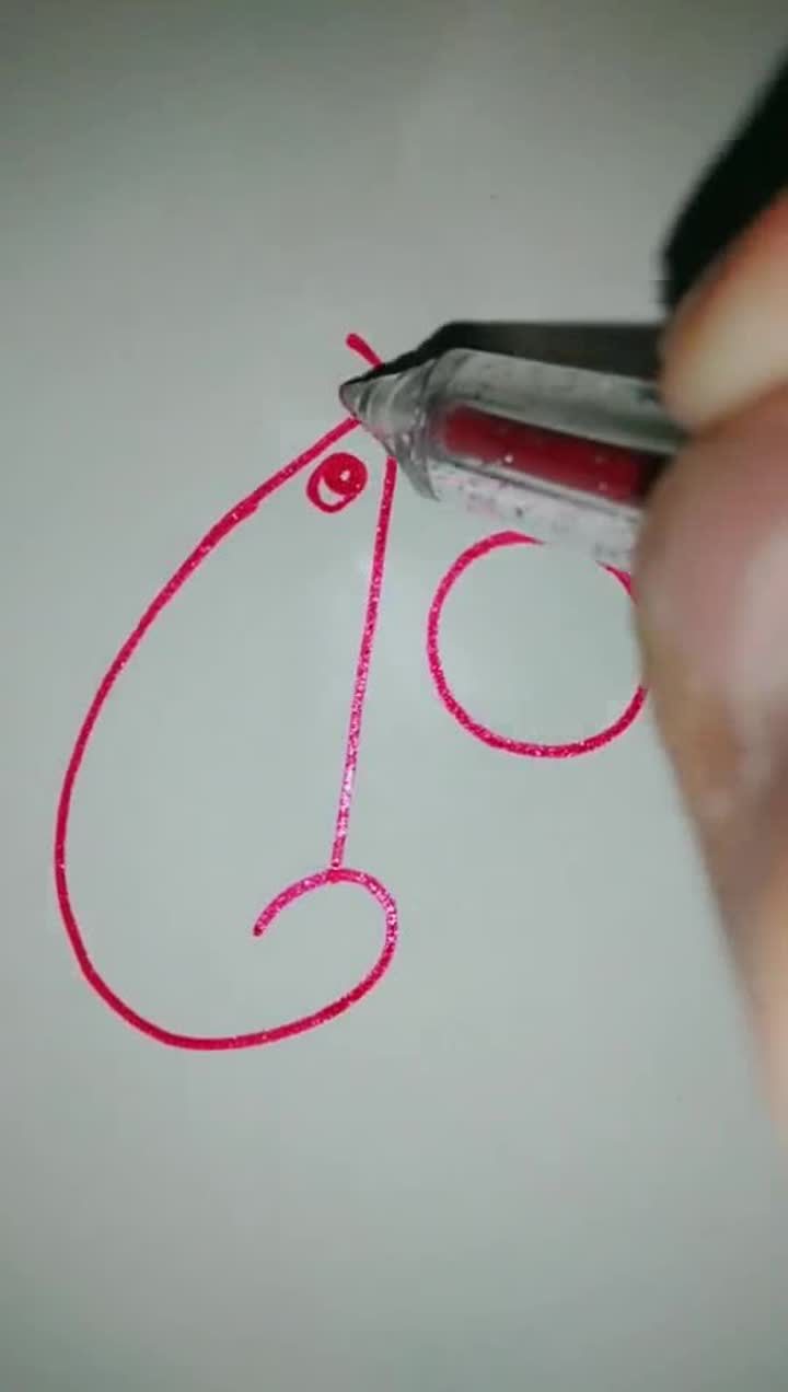 用数字607画老鼠你学会了吗?