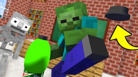 我的世界怪物学院 搞笑动画 怪物们踢瓶盖的技术真厉害呀!