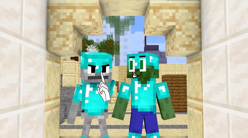 我的世界动画-怪物学院-cs挑战