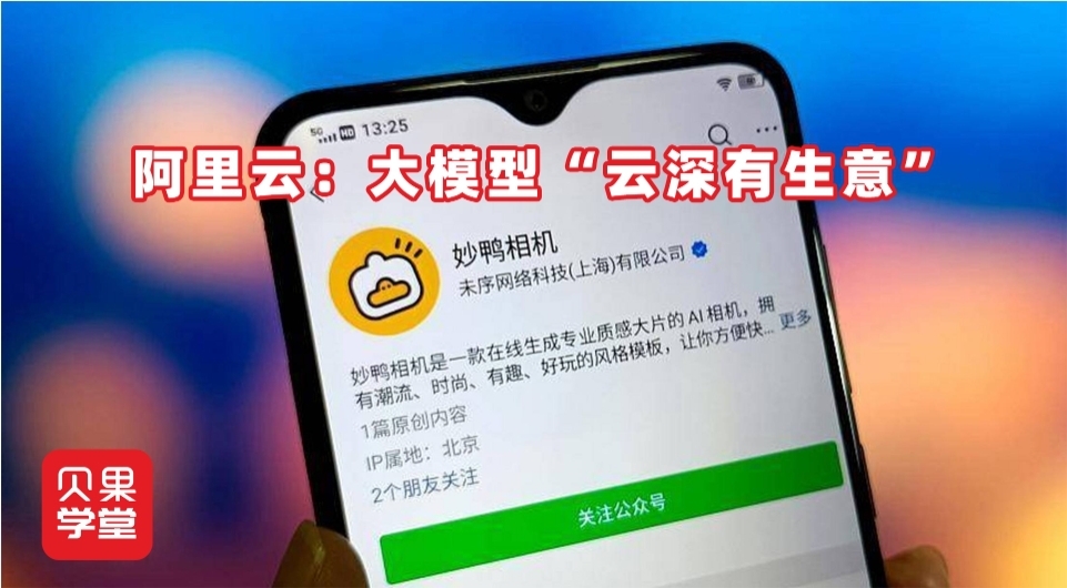 阿里云:大模型"云深有生意"