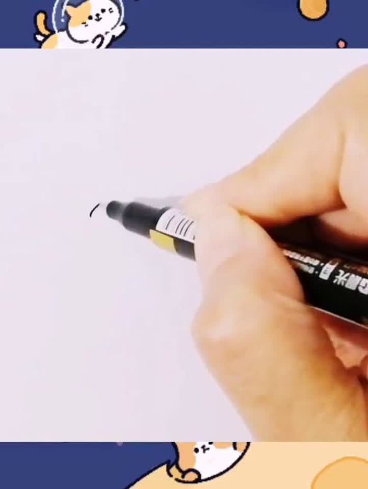 四个就可以画一对小鸟喜欢的可以收藏哦悄悄告诉大家它们说的是