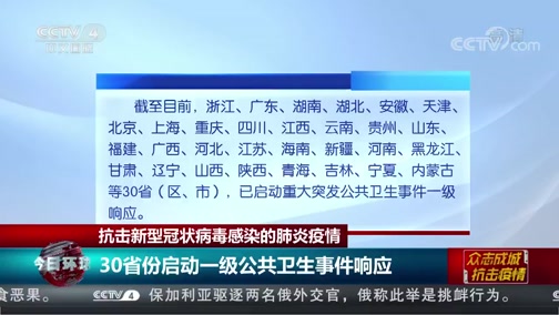 [今日环球]抗击新型冠状病毒感染的肺炎疫情 全国累计报告确诊病例...