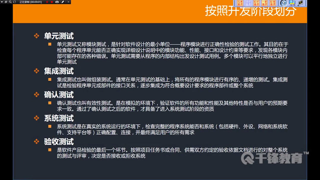 千锋软件测试入门教程:3.3 常用软件测试方法续二-1
