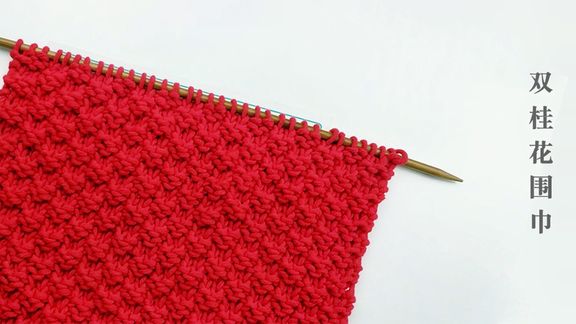 过年给老母亲织一条漂亮又温暖的围巾,织法简单,10分钟包会③