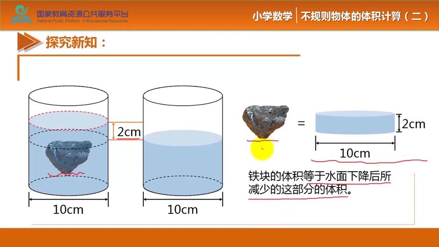 【小学数学】六年级下课程:18 不规则物体的体积计算(二)