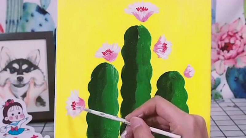 适合新手入门的绘画教程,“手残党”福音,要像仙人掌一样坚强哦