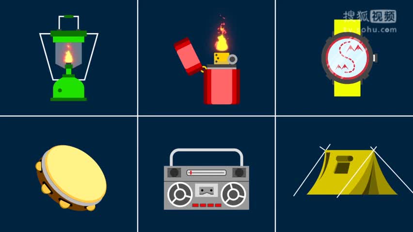 6219 旅游卡通动画元素