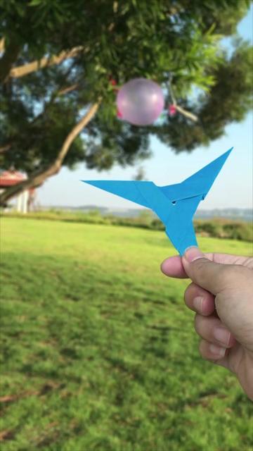 炫酷的折纸三角飞镖,你学会了吗折纸飞镖,亲子手工,自制玩具