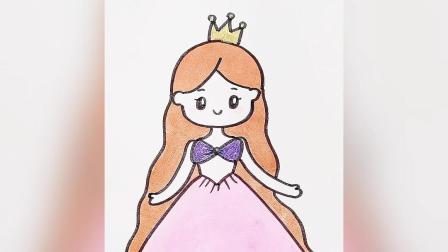 来个可爱的小公主简笔画
