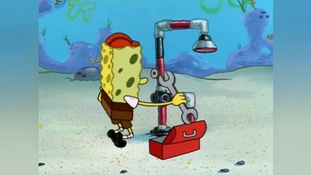 海绵宝宝建造出的新房子 可惜太小了