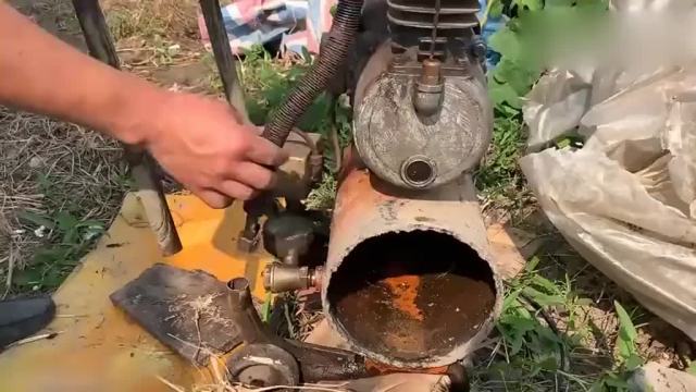 翻新修复一台闲置的破旧空压机,整好跟新的一样,正常用没啥.