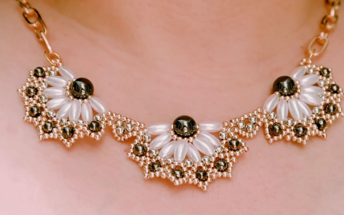 【串珠教程】珍珠项链