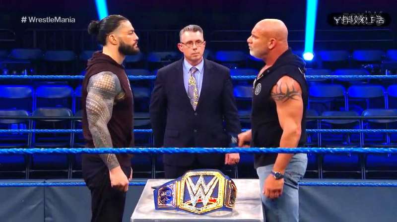 WWE回顾：罗门伦斯和高柏面对面签约仪式 战神声称将撞碎一切阻碍