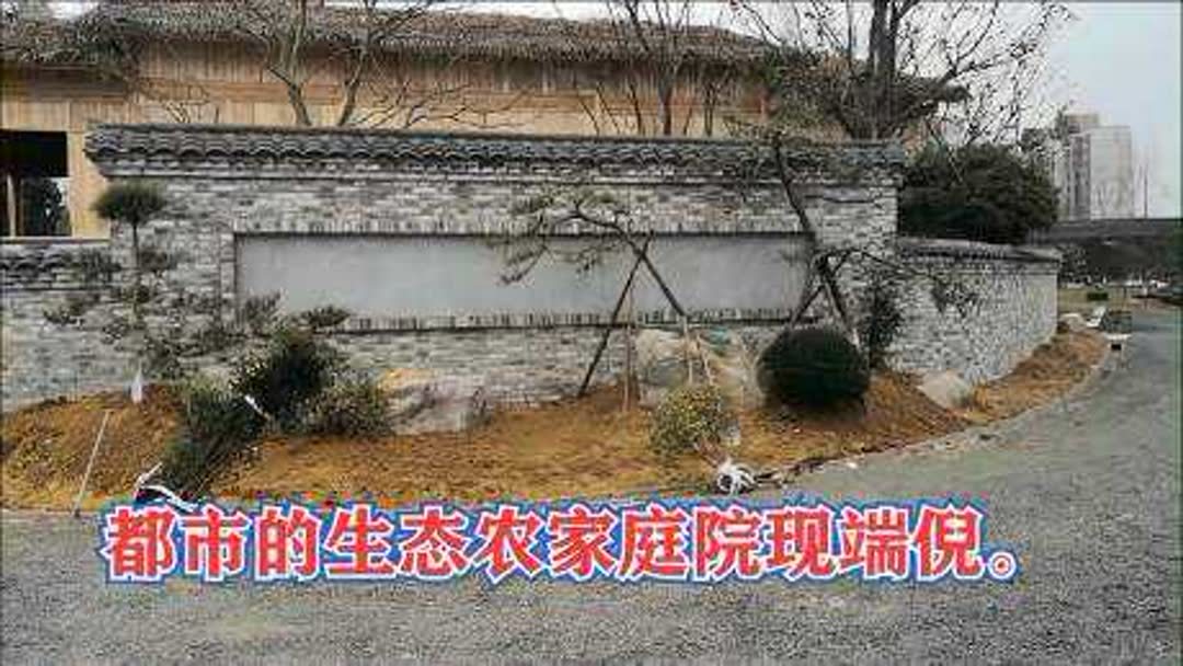 樵夫力作都市的生态农家艺术庭院在扬子洲初步呈现,美化城市花园